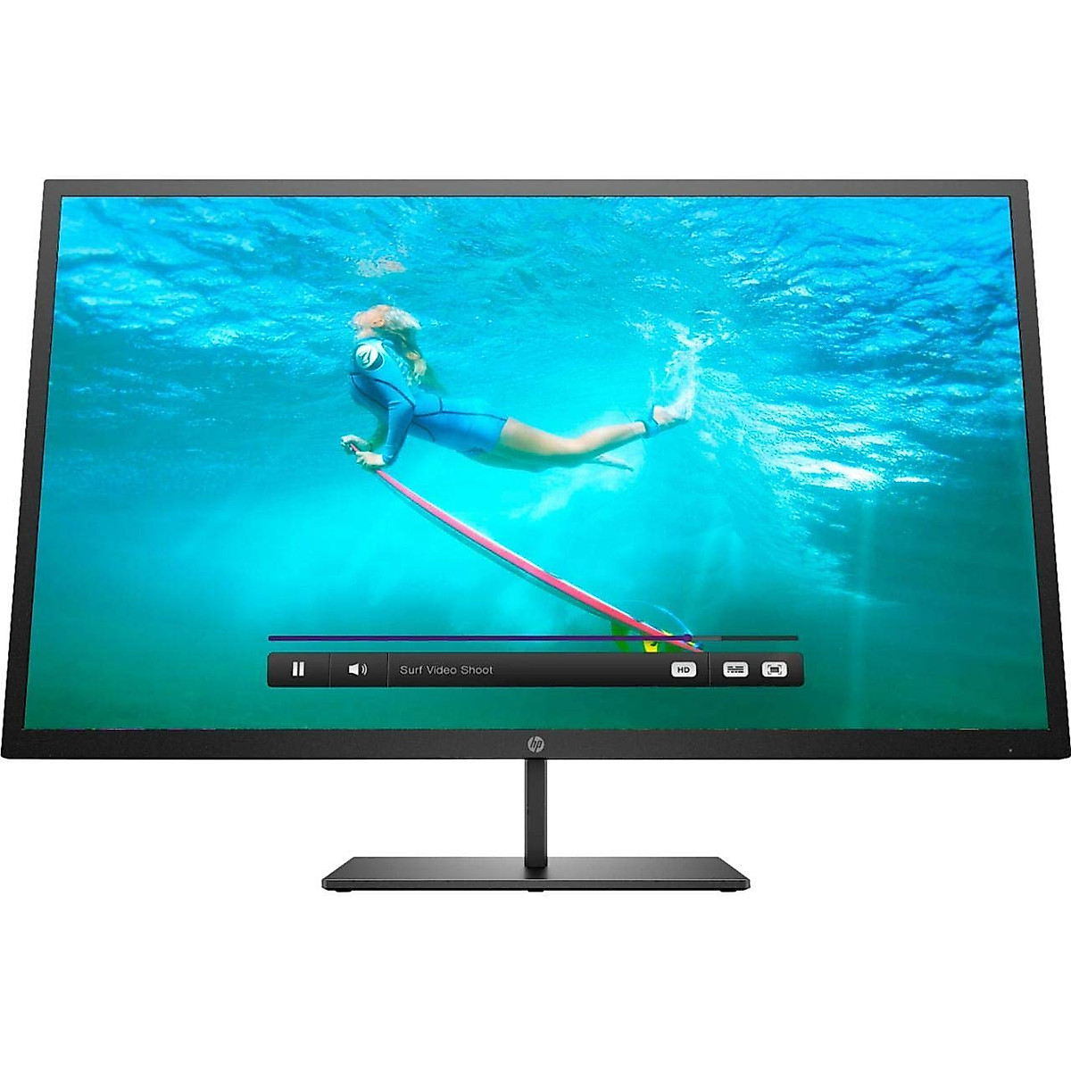 HP - Pavilion 32" LED QHD Monitor - Black with Black Stand