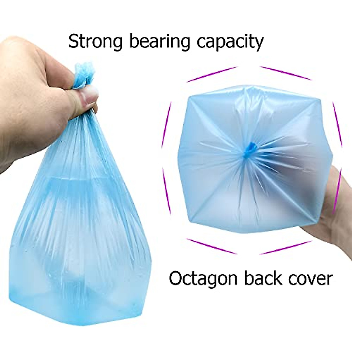 YSSAI 0.5 Gallon Trash Bags 180 Counts Small Trash Bags Car Garbage Bag Pet Garbage Bag Wastebasket Bin Liners for Home Office Kitchen Small Sized Waste Bin 6 Colors