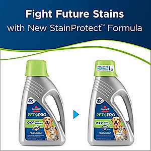 Bissell Professional Pet Urine Eliminator + Oxy Carpet Cleaning Formula, 48 oz, 1990, 48 Ounce