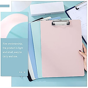 Clipboard 2pcs Clip Boards Plastic Clipboards Paper Clips Nursing Clipboard Paper Clip Holder Paper File Organizer Exam Paper Clips Pencil Sketch Hand Support (Random Color)