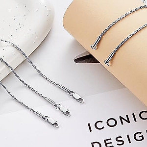 TRUSUPER Style Titanium Stainless Steel Mens Womens Italy Final Fantasy Chain Necklaces 2mm Unisex