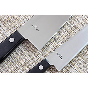 MAC Knife Chef series 2-piece starter knife set H-30, HB-85 Chef series 8.5" Gyutou-style Chef's knife and HB-55 Chef series 5.5" Utility knife, handcrafted in Seki, Japan