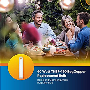 Technical Precision 40 Watt Replacement Bulb for Flowtron BF-150 for BK-80D, FC7600 and Wall Sconce Models Bug Zapper Bulb for 12 Inch Overall Length - 1 Pack