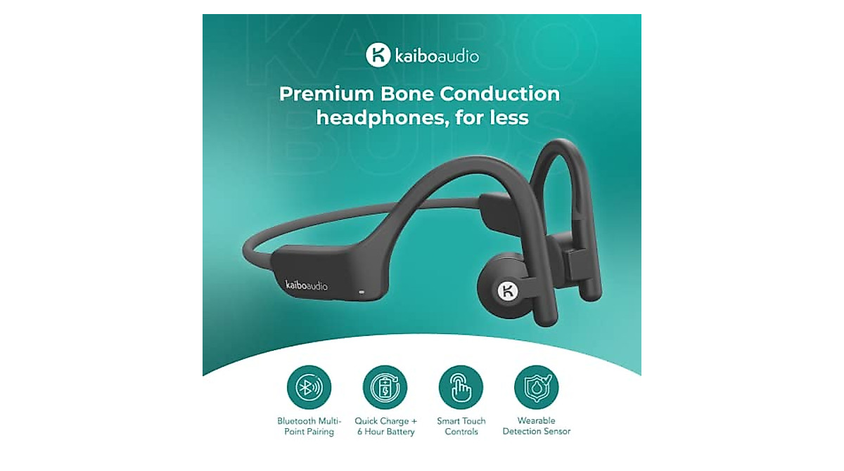 K KAIBOAUDIO Kaibo Verse Bone Conduction Headphones | Open Ear Sound