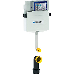 Geberit Sigma 109302005 Flush-Mounted Cistern 12 cm 1 Dual Flow/Flush-Stop Flush for Front Actuation/Flush Arc Plucked