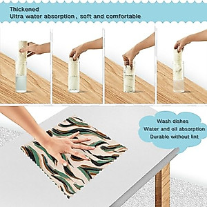 FRODOTGV Zebraleopard Fashion Trend Kitchen Towels and Dishcloths Rustic Dish Tea Towels Terry Dish Cloths for Kitchen Kitchen Tie Hand Towels