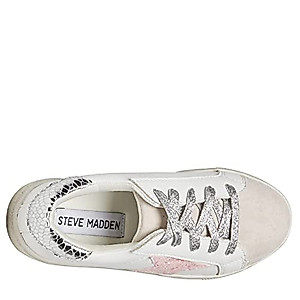Steve Madden Girls Shoes Girls Rezume Sneaker, White Multi, 2 Little Kid