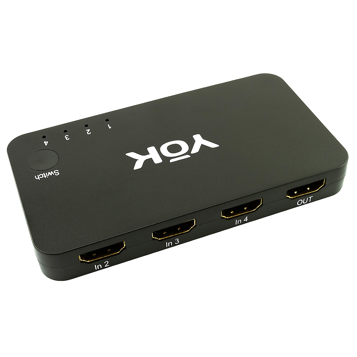 YoK Universal 4-Port HDMI 4K Switch. 4K x 2K Switcher Supports PC, PS3, PS4, Xbox One, Classic Consoles and Media Players