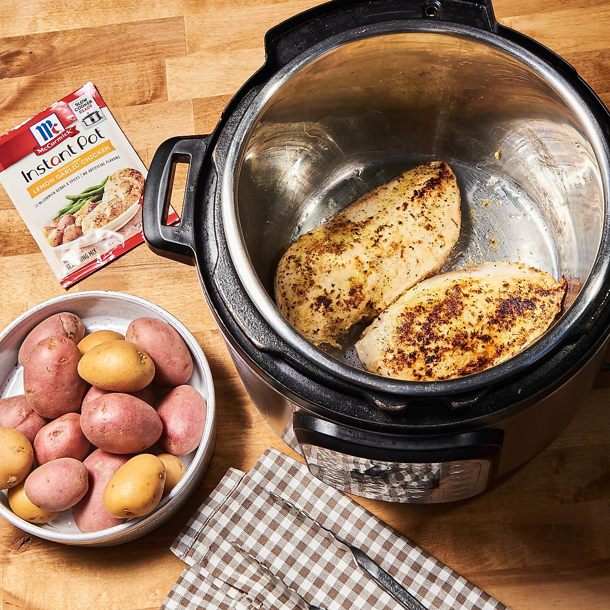 McCormick Instant Pot Lemon Garlic Chicken Seasoning Mix, 1 oz (Pack of 12)