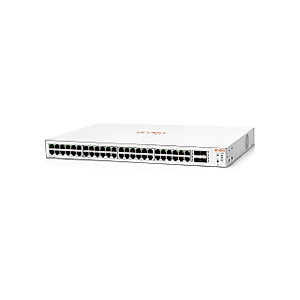 HPE Networking Instant On Switch Series 1830 48-Port Gb Smart-Managed Layer 2 Ethernet Switch | 48x 1G | 4X SFP | Fan-Less | US Cord (JL814A#ABA)
