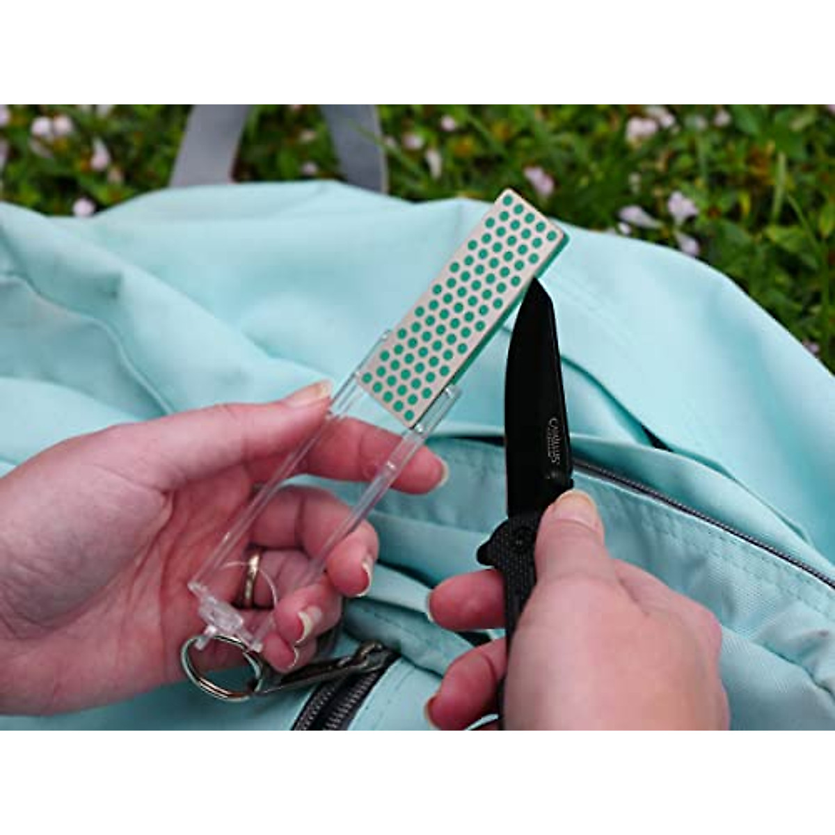 DMT (Diamond Machining Technology) Machining Technology (DMT) DMT (Diamond Machining Technology) Mini-Sharp Portable Pocket Extra Fine Grit Sharpener (F70E) Green One Size