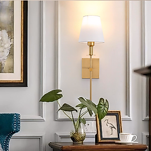 Wall Sconces Battery Operated Set of 2,Gold Rechargeable Wireless Wall Lights Fixture,Indoor Battery Wall Sconce with Remote Dimmable 10 Colors Modes,for Bedroom,Apartment,Farmhouse (Gold)