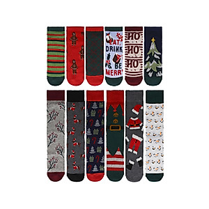 Gertex Men's 12 Days of Socks Holiday Christmas Advent Calendar Gift Box