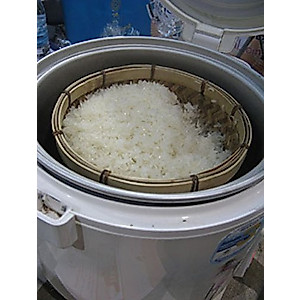 Innovative Thai Bamboo Sticky Rice Automatic Basket for 1.1 Liter Size Electronic Rice Cooker - With Cover (Small Size) by kitchen utensils