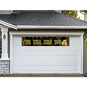 Large We Will Miss You Banner, Farewell Party Decoration, Going Away Party Supplies, Wedding Party, Goodbye Retirement Party, Office Work Party, Graduation Party, Outdoor Indoor (9.8 x 1.5 ft)