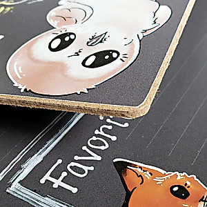 Cohas Hello World Newborn Baby Announcement Sign with Chalkboard Style Surface, 9 by 12 Inches, White Marker