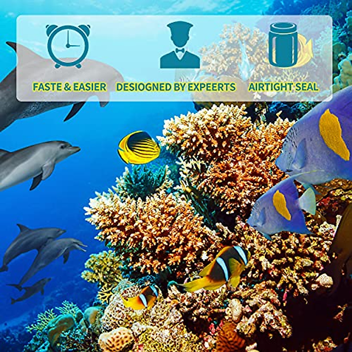 VANSFUL 6 in 1 Aquarium Test Strips, 100 Strips Fish Tank Test Kit for Testing Freshwater Saltwater Pond,Accurate Nitrate Nitrite Chlorine Carbonate Hardness (GH & KH) and pH