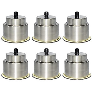 Yuanhe Stainless Steel Cup Drink Holder Insert with Drain for Marine Boat RV Camper, 6PCS
