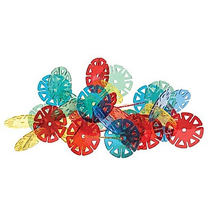 Constructive Playthings 350 pc. Combo Crystal Connector Set with 300 Standard Sized and 50 Giant Sized Connectors