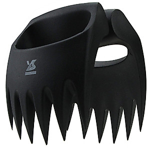 MSY BIGSUNNY Wolf Meat Claws, Solid Core and Sturdy Shredder Claws for Pulled Pork Shredder Claws BBQ Grill Tools (Set of 2, Black)