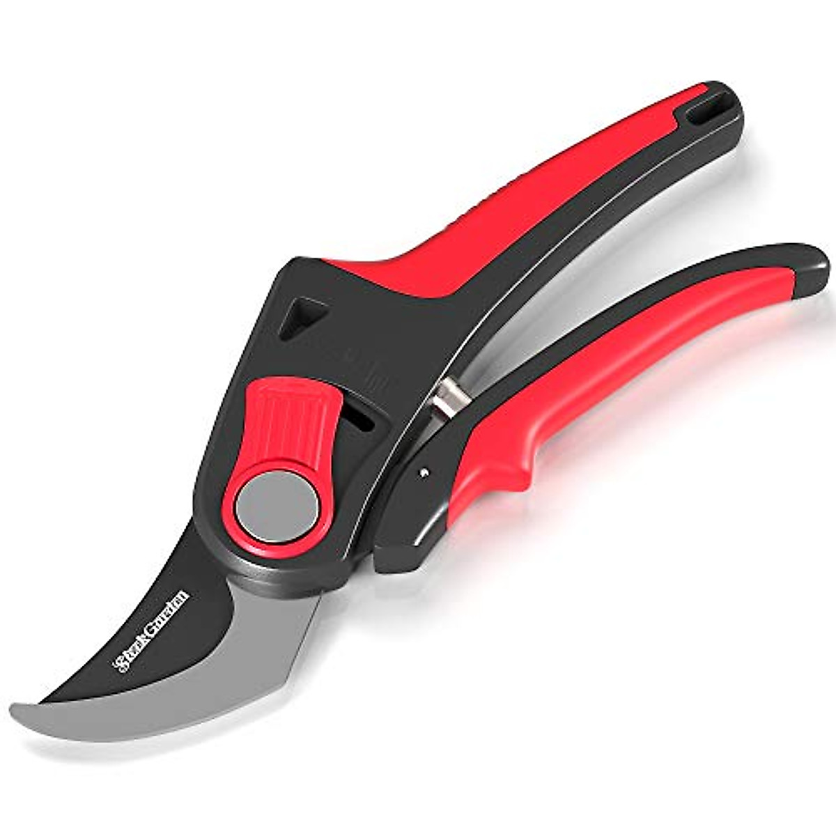 Sleek Garden Hand Pruner Professional Sharp Bypass EZ-Cut Garden Pruning Shears -Comfort Plus Handheld Gardening Tools Pruner,Rust Proof Blades Clippers/Scissors /- Shock Absorber + Cushion