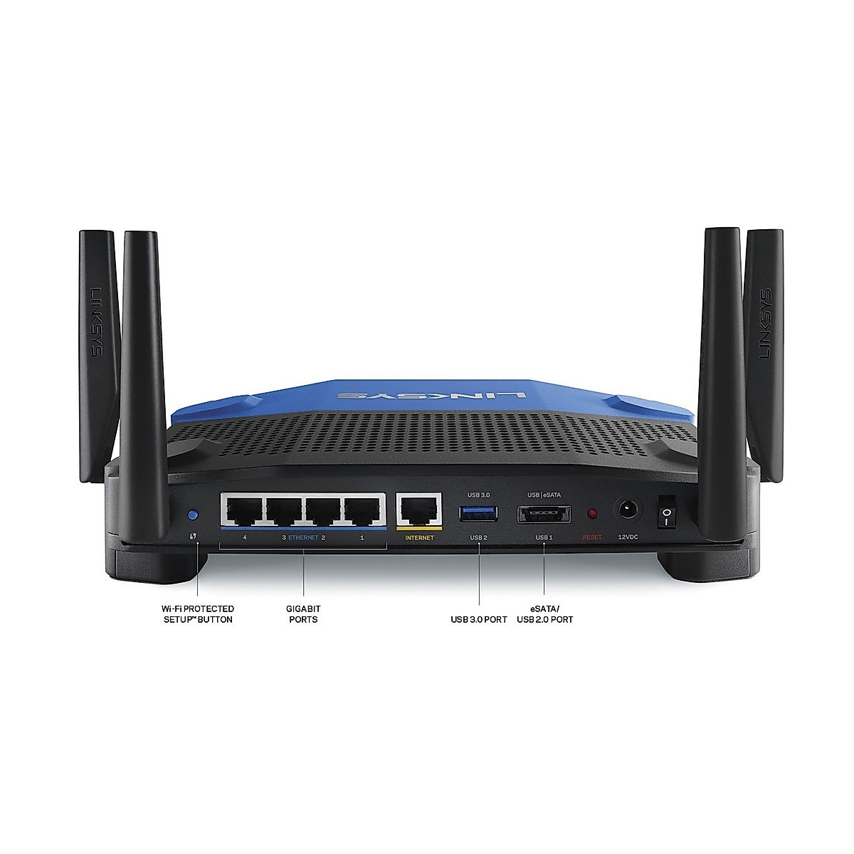 Linksys WRT1900AC 2.4 and 5GHz Dual Band Smart Wi-Fi Wireless AC Router (WRT1900AC-EJ)