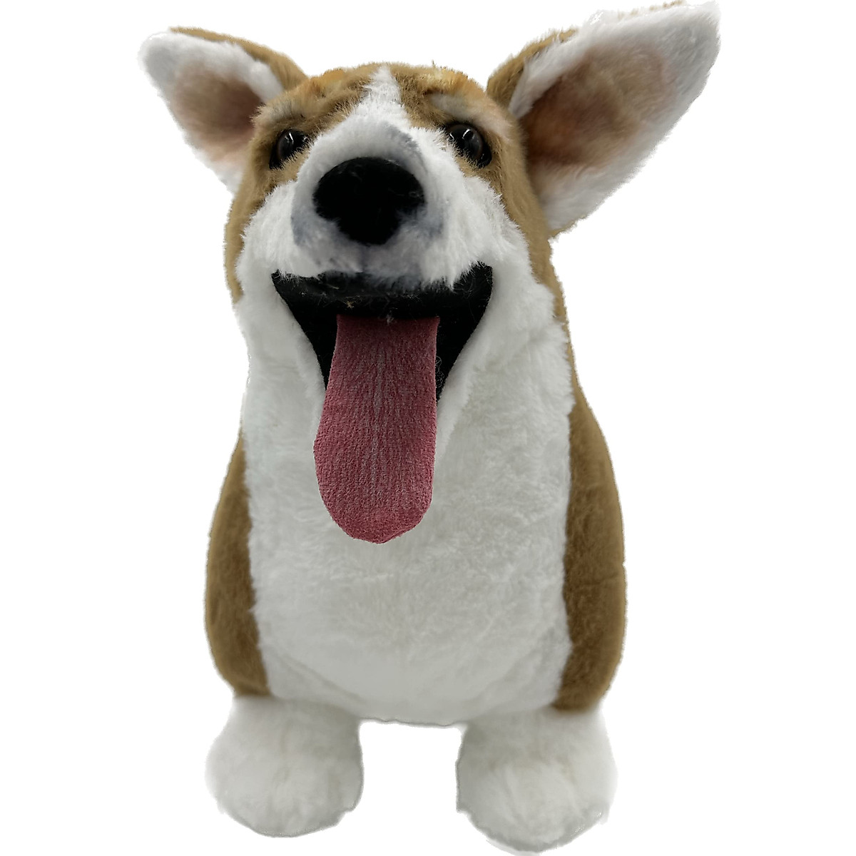 Corgi Dog 20 Inch Realistic Lifelike Louie Welsh Corgi Dog Plush Stuffed Animal Pet Dog Huggle Furry Corky
