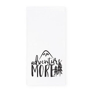 The Cotton & Canvas Co. Adventure More Soft and Absorbent Kitchen Tea Towel, Flour Sack Towel and Dish Cloth