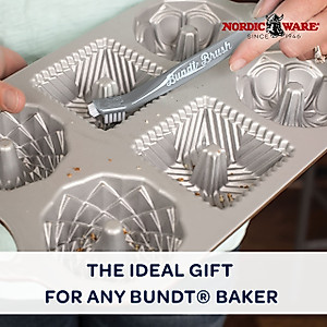 Nordic Ware ProForm Bundt Pan (12 Cup) and Bundt Cleaning Tool Bundle