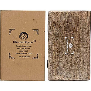 DharmaObjects Hand Carved Tree of Life Wooden Box Keepsake Storage Multi Utility