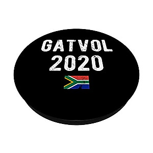 Gatvol 2020 South Africa Flag Funny PopSockets PopGrip: Swappable Grip for Phones & Tablets