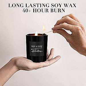 NOWWISH Womens Gifts for Christmas - Not a Day Over Fabulous Candles - Funny Birthday Gifts for Her Wife, Mom, Daughter, Sister, Aunt, Friends, Lavender Scented 100% Soy