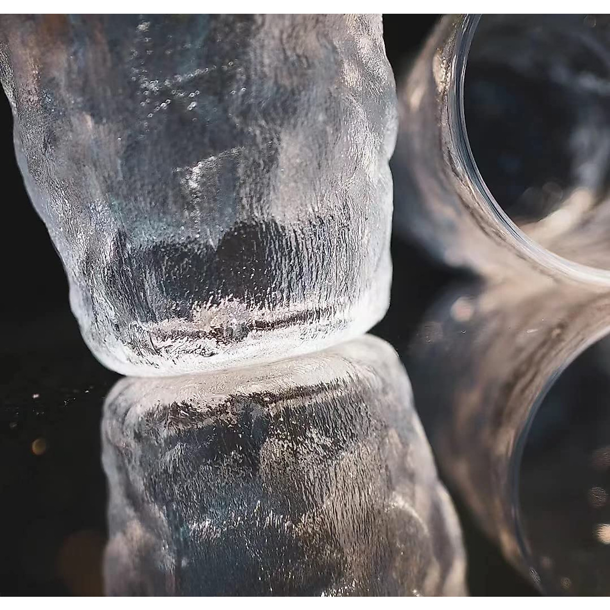 glass cupGlassware Water Cup Kitchen Cup Glassware Glacier Patternwater glass water glass(Glacier White)