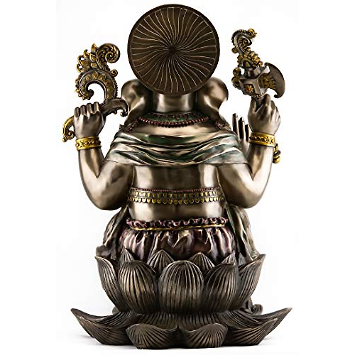 Top Collection Large Ganesha Statue- Hindu Ganesha Lord of Success Sculpture in Premium Cold Cast Bronze - 24-Inch Collectible Figurine