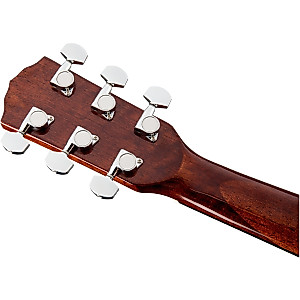 Fender CD-60SCE Solid Top Dreadnought Acoustic-Electric Guitar - All Mahogany Bundle with Hard Case, Tuner, Instrument Cable, Strap, Strings, Picks, Polishing Cloth and Austin Bazaar Instructional DVD