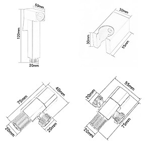 Handheld Bidet Sprayer for Toilet,304 Stainless Steel Brushed Baby Cloth Diaper Sprayer Bidet for Toilet with 59 Inch Hose for Toilet Cleaning,A