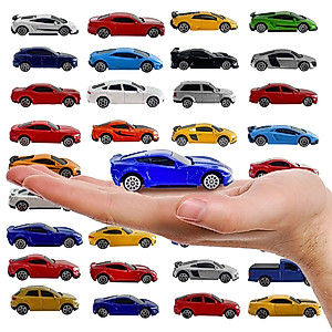 Just For Laughs 6 Diecast Metal Cars, 1:64 Scale Mini Cars, Officially Licensed - Ford F-150, Bentley Continental GT, Chevrolet Camaro, Ford Mustang 2015, McLaren 600LT, Nissan GT-R (R35)