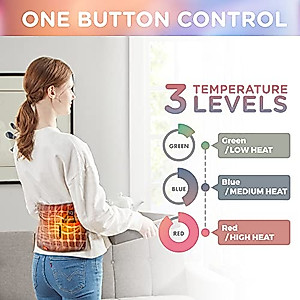 Codi Portable Heating Pad, USB Powered Cordless Heat Pads for Car Travel, Wireless Electric Wrap for Back Shoulder Arm, Gel Pack Included Cold/Hot Use, 14 X 8", Grey