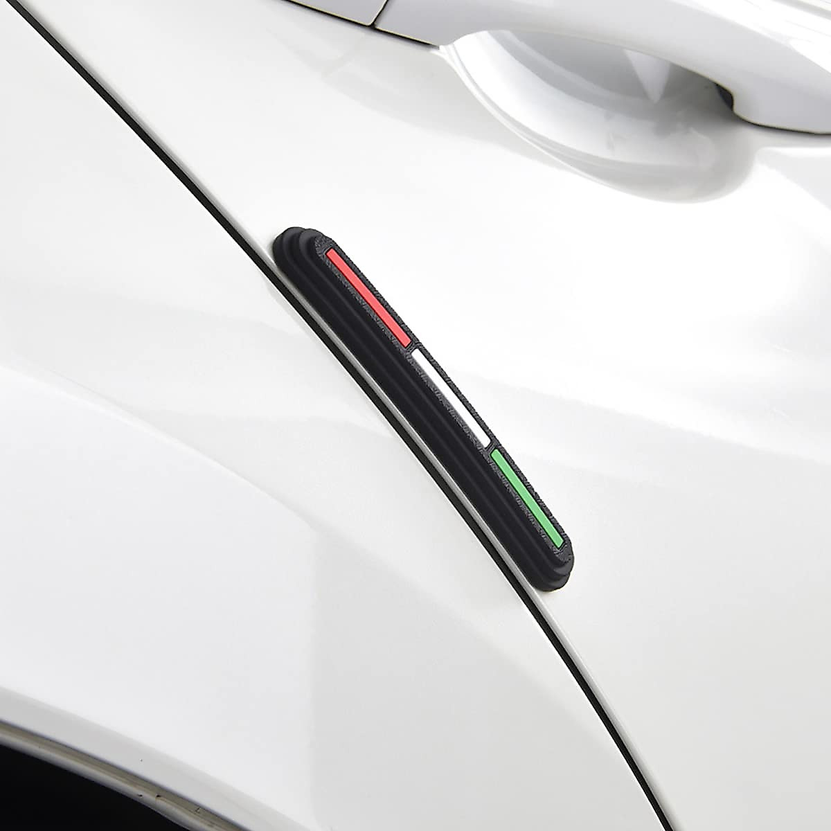 AICEL 6 PCS Car Door Edge Guards, Auto Anti-Scratch Side Door Edge Protector, Anti-Collision Self-Adhesive Trim Sticker, Universal Exterior Accessories for Cars, Trucks, SUVs (Black/Red/Yellow)