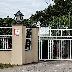 5 Pack Video Surveillance Sign Reflective Sticker Decal Self Adhesive 5.9" x 4", No Trespassing Warning Sign for Home Business CCTV Security Camera, UV Protected & Waterproof, Indoor & Outdoor Use