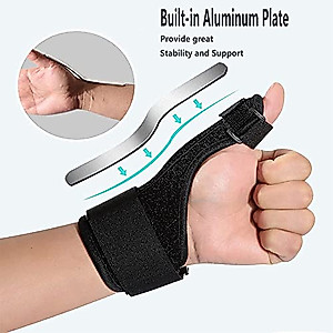 Cinlitek Thumb Brace - for Tendonitis and Arthritis - Fits Men and Women Left and Right Hand - Spica Splint Support Wrap - Wrist Stabilizer for Carpal Tunnel, Sprains, and Trigger Pain Relief