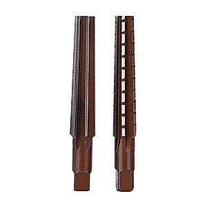 2Pcs High Carbon Steel Straight Shank Morse Taper Reamer Rough + Fine Hand Reamer Set Replacement(MT2#)
