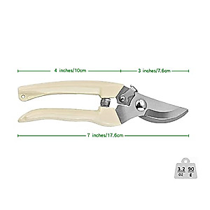 RooTrimmer pack Garden Flower Scissors,Lightweight Hand Pruners Make Cut Smooth & Clean,Premium Plant Shears,Powerful Trimmer Applied to Flowers,Branches and Leaves