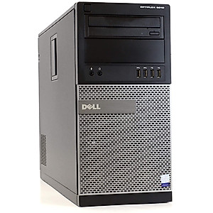Dell Optiplex 9010 Tower TW High Performance Business Desktop Computer, Intel Quad Core i5-3470 up to 3.6GHz, 8GB Memory, 2TB HDD, DVD, USB 3.0, WiFi, Windows 10 Professional (Renewed)