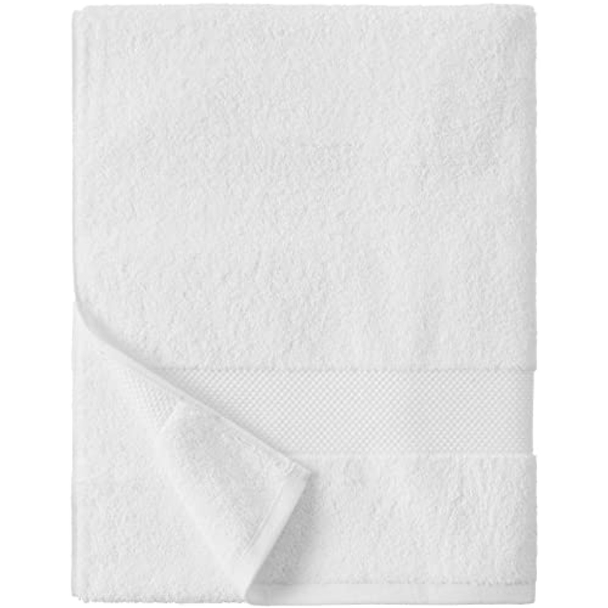 Amazon Aware 100% Organic Cotton Plush Bath Towels - 6-Piece Set, White