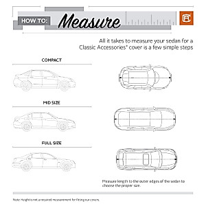 Classic Accessories Over Drive PolyPRO 3 Full-Size Sedan Cover, 191"-210"L
