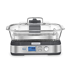 Cuisinart STM-1000 Cook Fresh Digital Glass Steamer, One Size, Stainless Steel