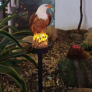 Solar Eagles Ground Plug Lawn Lamp Outdoor Courtyard Garden Decoration Lamp Solar Lights Outdoor Garden Home Decor Outdoor Patio Supplies Animal Elements Designed Glowing Lights