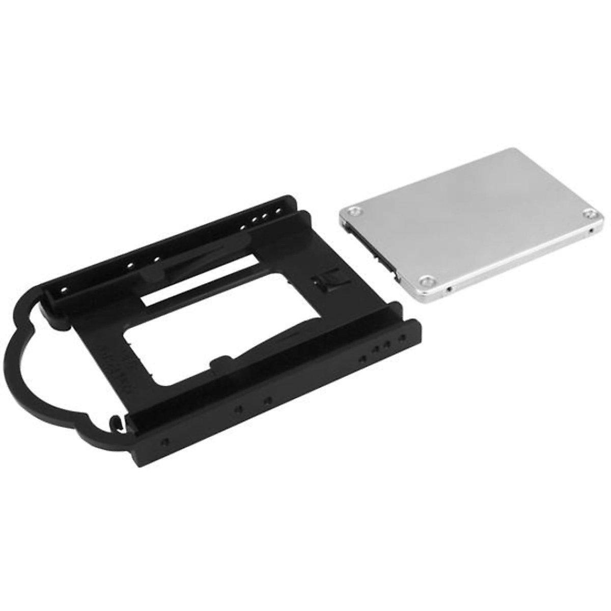 StarTech.com 2.5 SSD/HDD Mounting Bracket for 3.5 Drive Bay - 5 Pack - Tool-Less - Hard Drive Mounting Kit (BRACKET125PTP),Black