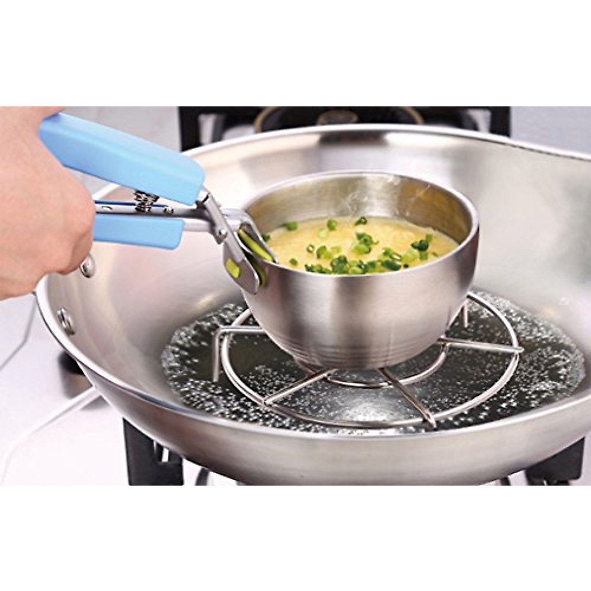 2 Pack Hot Plate Gripper Clips Holder Tongs For Moving Hot Plate Bowls Pizza Pan Air Fryer Microwave Oven with Food Out, Green